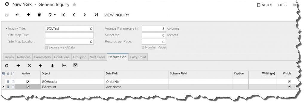 Generic Inquiry Changes in Acumatica 5.3 explained - MaxQ Technologies